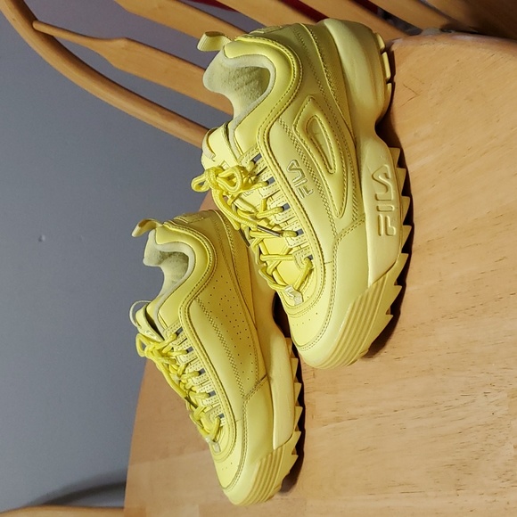 Fila | Shoes | Lemon Yellow Fila Disruptor 2 Chunky Sneakers | Poshmark